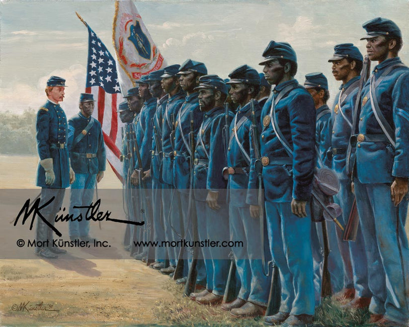 Col. Robert Shaw and the 54th Massachusetts - limited edition print ...