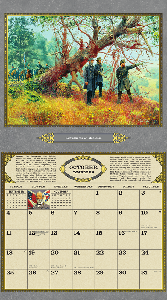 2026 Mort Künstler Commanders in Gray Calendar – The Official Mort ...
